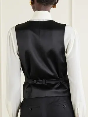 Saint Laurent Cashmere-twill Gilet