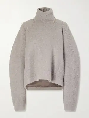 Rick Owens Jumbo Tabard Alpaca And Wool-blend Sweater - Gray