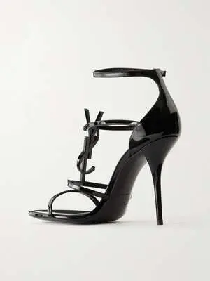 Saint Laurent Cassandra 100 Logo-embellished Leather Pumps