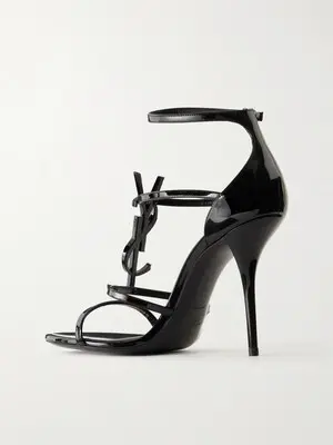 Saint Laurent Cassandra 100 Patent Leather Sandals