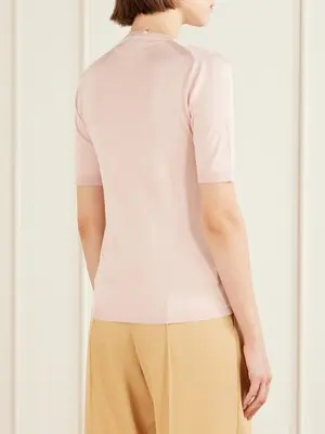 Max Mara Maceti Cashmere And Silk-blend Sweater