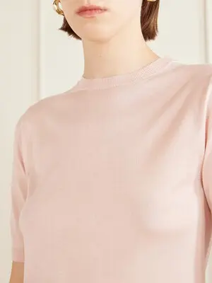 Max Mara Maceti Cashmere And Silk-blend Sweater
