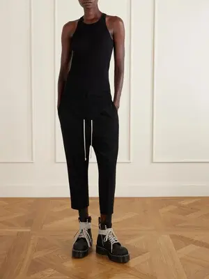 Rick Owens Astaires Cady Tapered Drawstring Pants