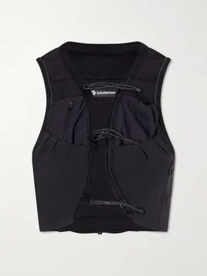 Lululemon Fast And Free Trail Shell And Mesh Running Vest - Black