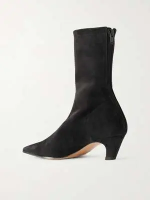 Khaite Arizona Suede Ankle Boots