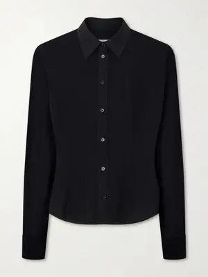 JIL SANDER Wool Shirt - Black