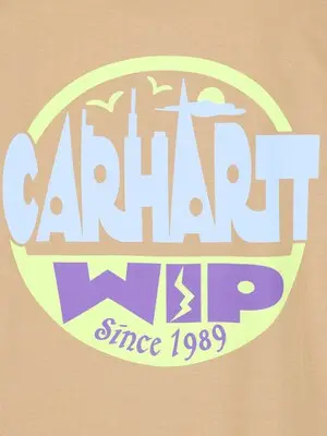 Carhartt Work In Progress T-shirt "luggae Label - Beige
