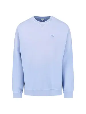 Loewe Anagram" Cotton Blend Sweater - Blue