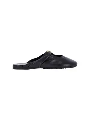 Loewe Pebble Mules - Black