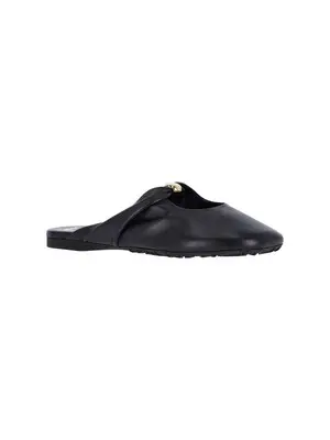 Loewe Pebble Mules - Black