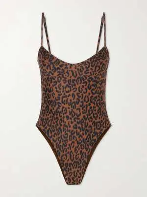 HAIGHT. Monica Leopard-print One-piece Swimsuit