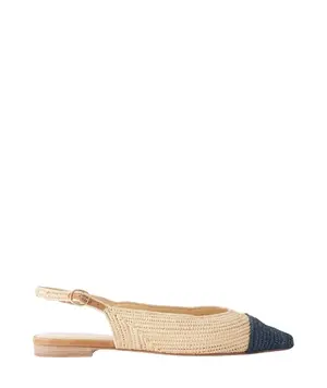Gabriela Hearst Strength Crocheted-raffia Ballet Flats - Neutrals