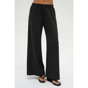 Lna Base Spandex Jersey Wide Leg Pants - Black