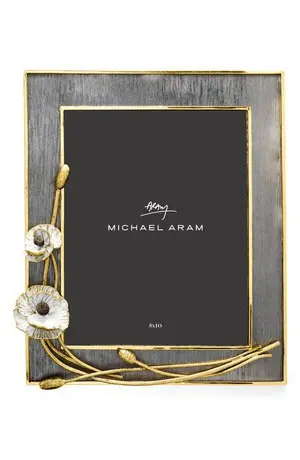 Michael Aram Anemone 8" X 10" Picture Frame - Silver