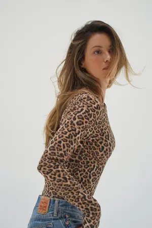 Lna Dalston Ribbed Cropped Long Sleeve