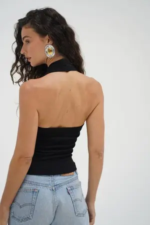 Lna Jules Double Layer Ribbed Halter