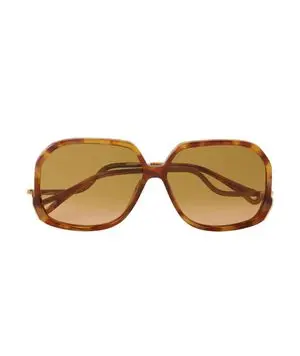 Chloé Square Frame Acetate Sunglasses - Tortoiseshell