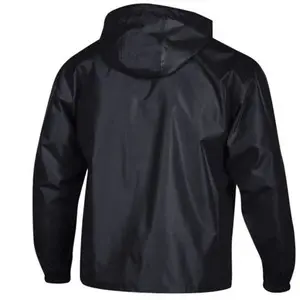 Champion Carolina Panthers Packable Hooded Windbreaker Half-zip Jacket