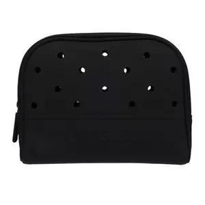 CROCS Crocs Classic Cosmetic Bag With Jibbitz-Compatible Panels Black