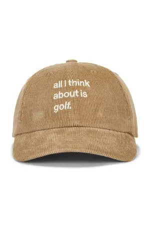 LEND I Think About Is Golf Hat In Beige - Desert