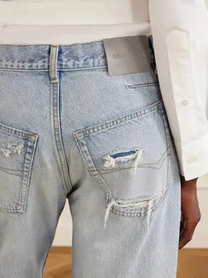 Balenciaga Twisted Seam Straight-leg Jeans