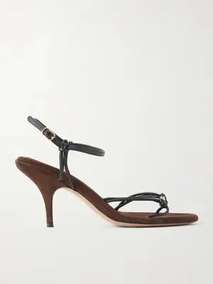 Chloé Matilda Leather And Suede Sandals