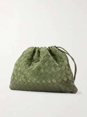 Bottega Veneta Dustbag Intrecciato Suede Shoulder Bag