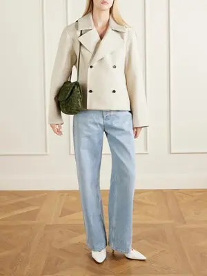 Bottega Veneta Intrecciato Suede Shoulder Bag - Green