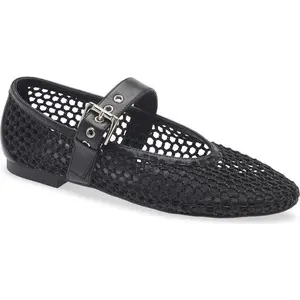 TONY BIANCO Carla Mary Jane Flat - Black Braid