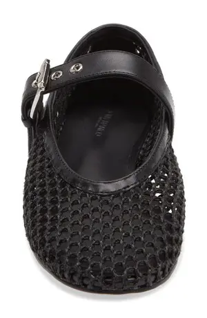 TONY BIANCO Carla Mary Jane Flat - Black Braid