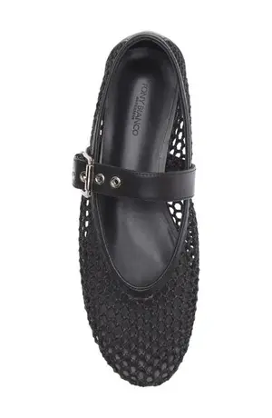 TONY BIANCO Carla Mary Jane Flat - Black Braid
