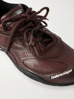 Balenciaga Radar Gradient Lines Leather Sneakers