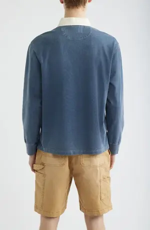 CORRIDOR Solid Cotton Rugby Shirt