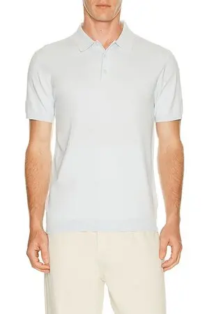 J. Lindeberg Ridge Knitted Polo - Skywriting