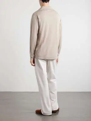 LARDINI Virgin Wool Polo Shirt