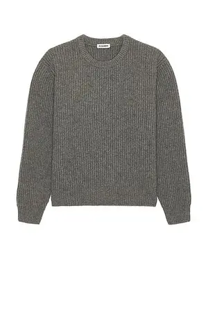 JIL SANDER Fisherman's Rib Sweater - Koala