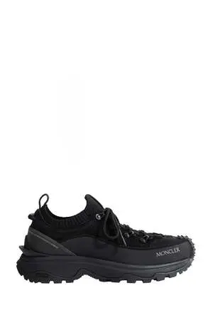 Moncler Trailgrip Lite3 Suede Trainers - Black