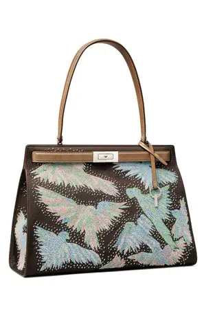 Tory Burch Beaded Classic Lee Satchel