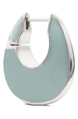 Kate Spade New York Enamel Drop Hoop Earrings - Blue.