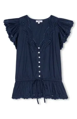 Rails Sandi Petal Sleeve Peplum Top