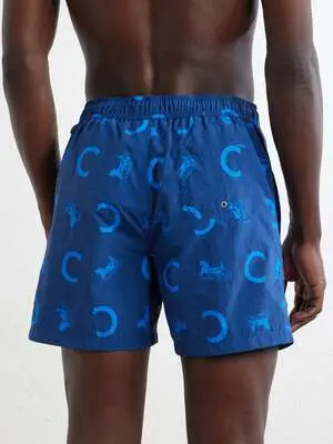 Celine Straight-leg Mid-length Printed Swim Shorts