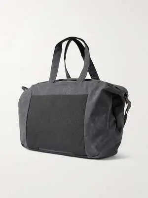 DB JOURNEY Entour Full-grain Leather And Canvas Weekend Bag