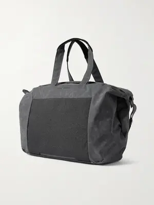 DB JOURNEY Entour Full-grain Leather And Canvas Weekend Bag