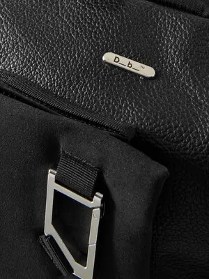 DB JOURNEY Entour Full-grain Leather And Suede Weekend Bag