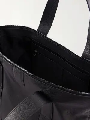 Canali Full-grain Leather Tote Bag