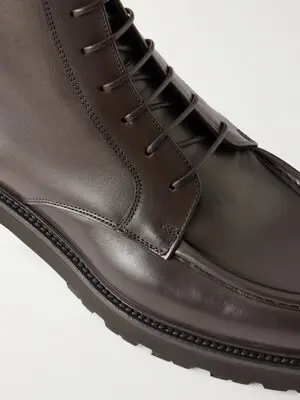 Canali Leather Lace-up Boots