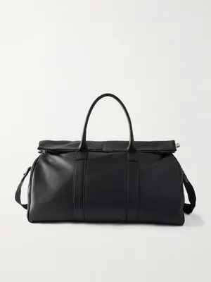 Canali Full-grain Leather Tote Bag - Black