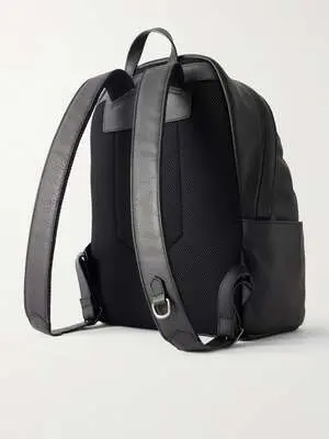 Canali Full-grain Leather Backpack