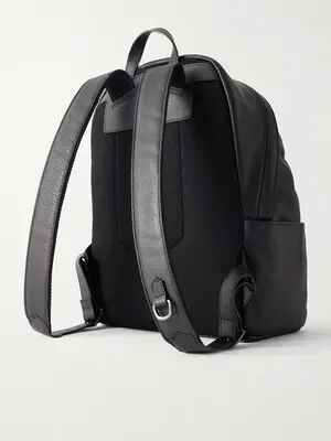 Canali Full-grain Leather Backpack