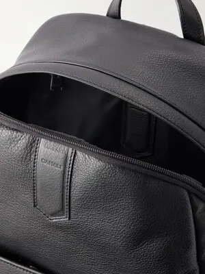 Canali Full-grain Leather Backpack